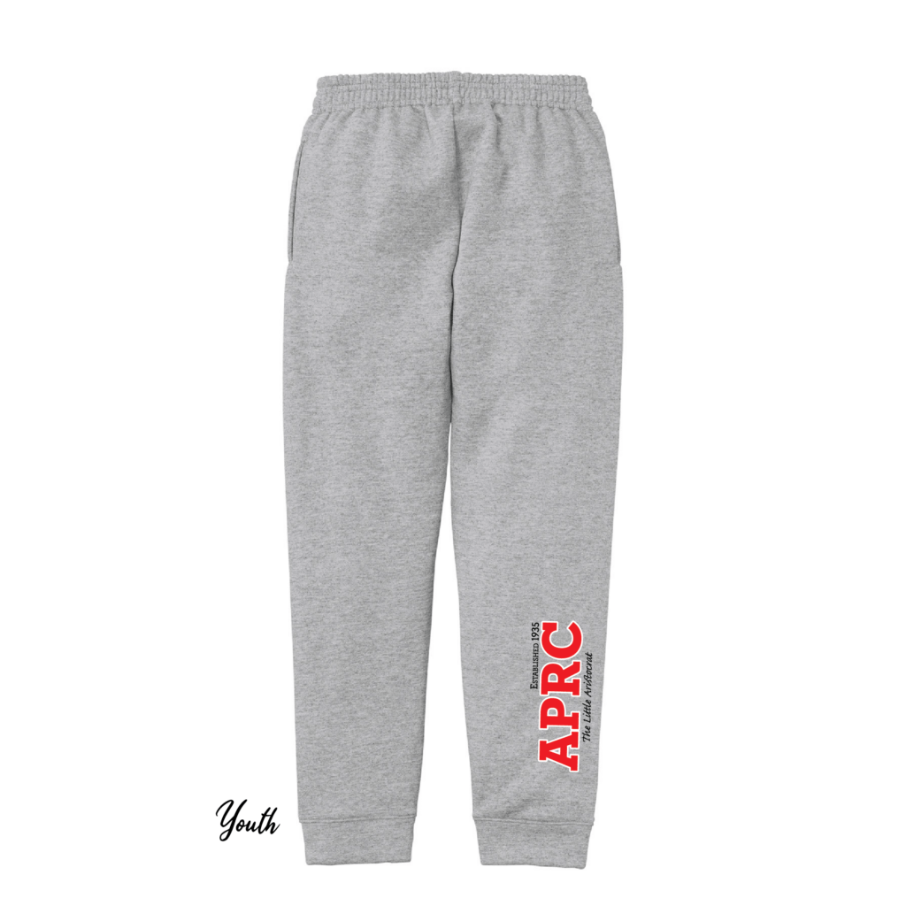 YOUTH APRC Logo Joggers – Athletic Heather Gray – PM Graphix