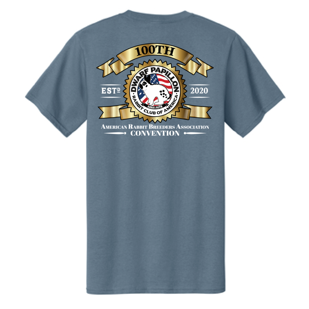 Dwarf Papillon Convention Logo Short Sleeve – Stonewashed Blue Port ...